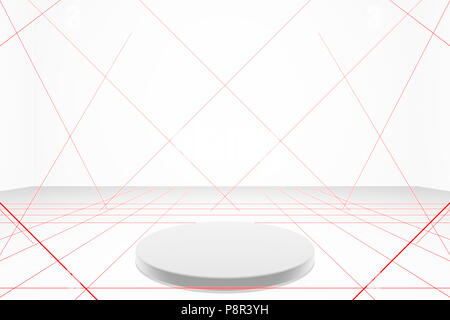 White room with laser security system, 3d rendering Stock Photo - Alamy