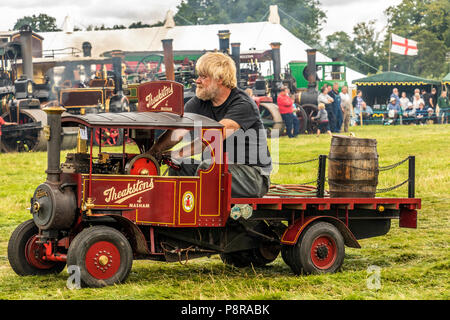 miniature steam lorries at Astle Park Steam rally Chelford Cheshire ...