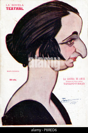 The 1919 production 'La Novela Teatral' starred Amparo Villegas and was ...