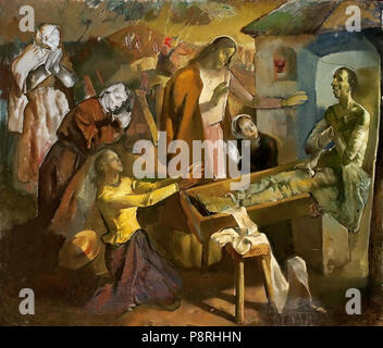 New Testament story of Jesus raising back to life the daughter of ...