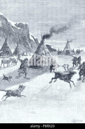 George Roux’s illustration for the book 'César Cascabel' depicts scenes ...