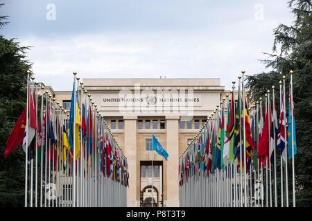 Geneva, Switzerland, 18 August 2016: The Council Chamber in the ...