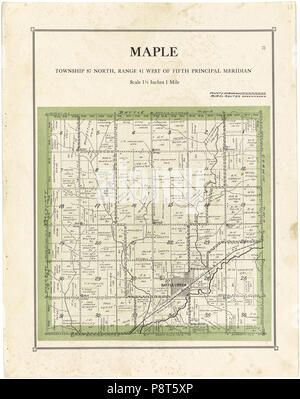 . 42 Atlas of Ida County, Iowa LOC 2008626947-9 Stock Photo - Alamy