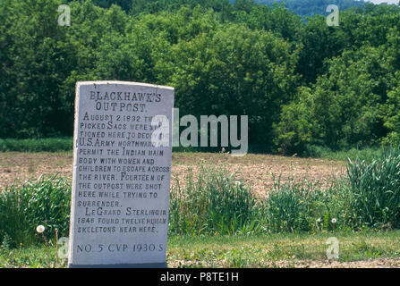 Black Hawk War skirmish marker on the Black Hawk Trail leading to Bad ...