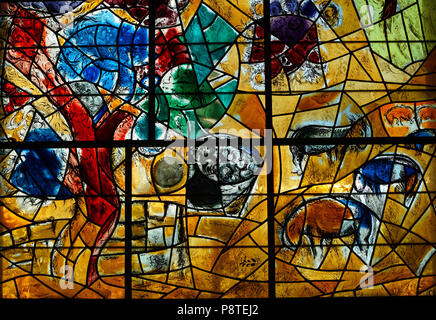 Jerusalem windows at Hadassah Hospital by Chagal Stock Photo - Alamy