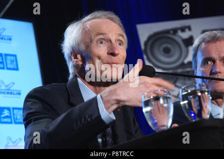 Magog, Canada, July 12, 2018. CEO of Michelin Jean-Dominque Senard at a ...