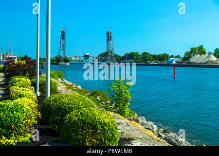 Welland Canal Ontario Canada. Port Colborne Bridge 21 Clarence Street ...