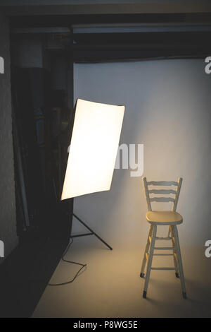 Photo studio setup with lighting equipment Stock Photo - Alamy