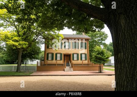 President Lincoln's Springfield Illinois Home Stock Photo - Alamy