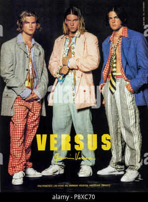 1990s USA Versace Magazine Advert Stock Photo - Alamy