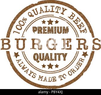 burgers stamp. sign. seal Stock Vector Image & Art - Alamy