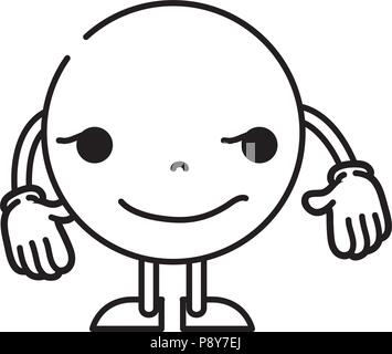 line rogue face gesture emoji expression Stock Vector Image & Art - Alamy