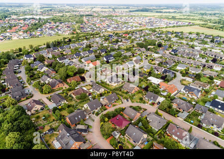 Suburban settlement in Germany with terraced houses, home for many ...