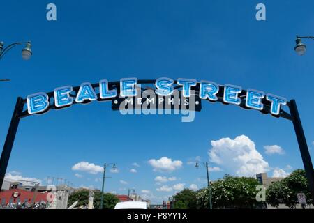 Neon sign - Beale Street - Home of the Blues. Memphis Tennessee Stock ...