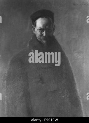 Hugo von Habermann 1849-1929 - Vlastni podobizna Stock Photo - Alamy