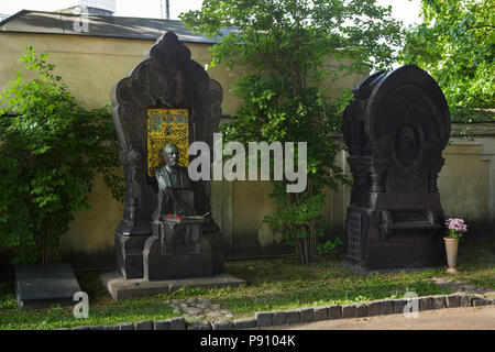 Grave of Modest Mussorgsky in the Tikhvin Cemetery of the Aleksandr ...