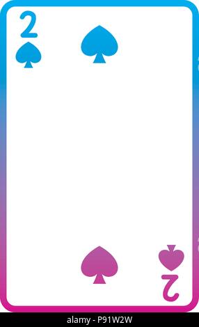 line two pikes casino card game vector illustration Stock Vector Image ...