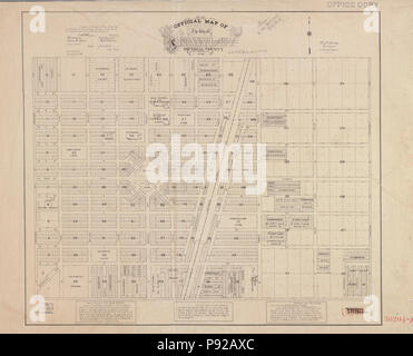 Official map of the City of Brawley, Imperial County, California Stock ...