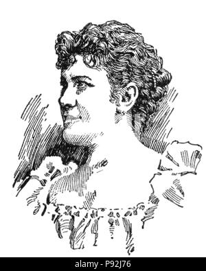 A portrait of Lillian Nordica, a renowned opera singer, known for her ...