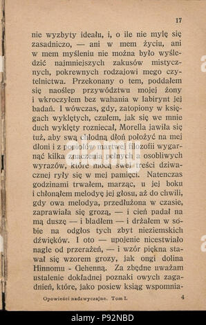 457 PL Edgar Allan Poe-Opowieści nadzwyczajne tom I 165 Stock Photo - Alamy