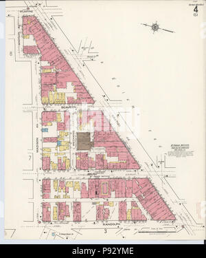 496 Sanborn Fire Insurance Map from Detroit, Wayne County, Michigan ...