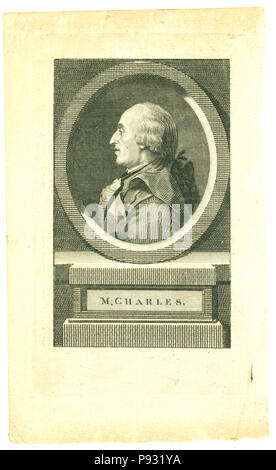 JACQUES CHARLES ballon flight 1783 - see Description below for details ...