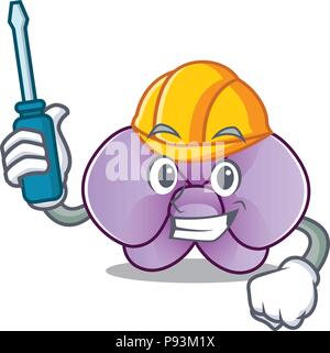 Mechanic orchid flower mascot cartoon Stock Vector Image & Art - Alamy
