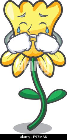 Crying daffodil flower mascot cartoon Stock Vector Image & Art - Alamy