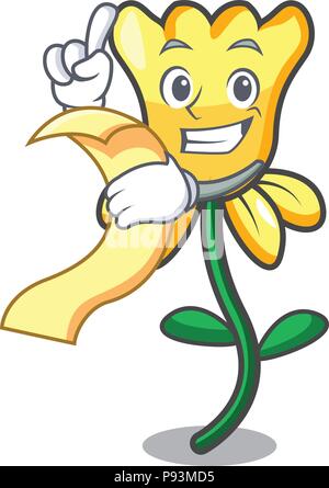 Chef daffodil flower character cartoon Stock Vector Image & Art - Alamy