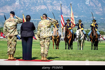 FORT CARSON, Colo. —Col. Brian K. Wortinger, left, incoming commander ...