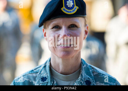 Lt. Col. Alta Caputo, 105th Base Defense Squadron (BDS) commander ...