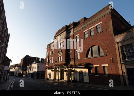 The Playhouse pub facade. A renovated former theatre which is now a ...