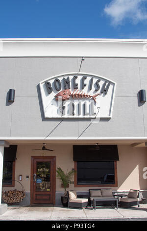 Bonefish Grill restaurant sign Stock Photo - Alamy