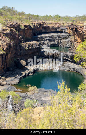 Mitchell Falls, Mitchell River, Kimberley, Western Australia Stock ...