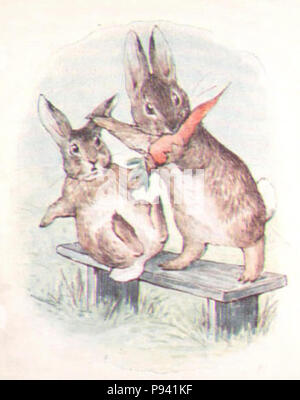 A fierce bad rabbit carrot Stock Photo - Alamy