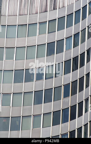 Blue shade Glass reflection facade of Modern office building Stock ...