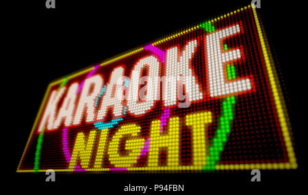 Karaoke neon sign red night kowloon leisure enjoyment club sign Stock ...