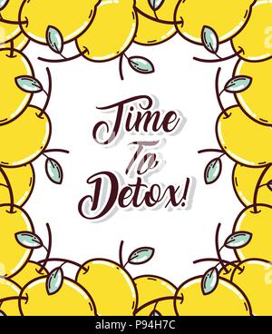 Time to detox frame Stock Vector Image & Art - Alamy