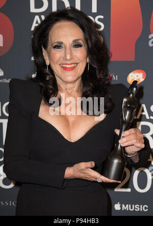 Lesley Joseph accepts the Soundtrack of the Year Award 'The Greatest ...