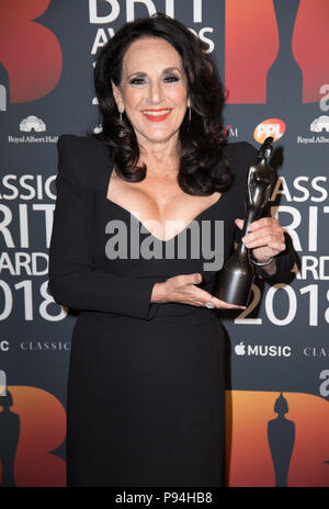Lesley Joseph accepts the Soundtrack of the Year Award 'The Greatest ...