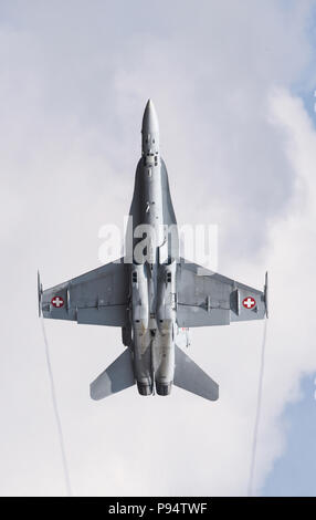 F/A-18C Hornet pilot from Strike Fighter Squadron 106 taxis the ...