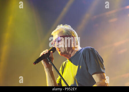 Ian Gillan, lead singer of the Deep Purple rock group, pictured on the ...