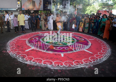 Hindu devotees dance during the Rath Yatra, or chariot festival ...