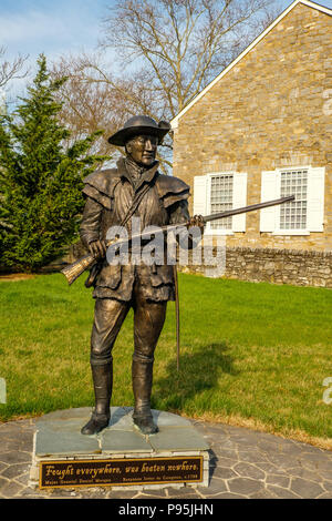 Daniel Morgan Statue, Old Stone Presbyterian Church, 304 East ...