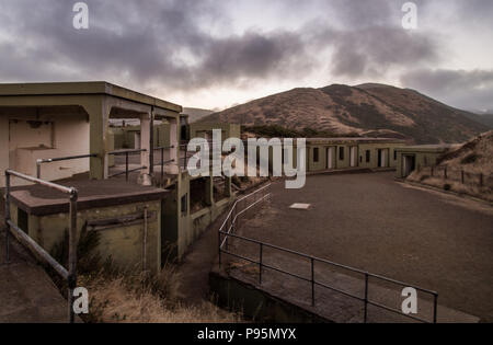 An abandoned structure of Battery Spencer, a former military base ...