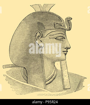 Portrait of Menephthah I, Pharaoh of the Exodus, 1899 Stock Photo - Alamy