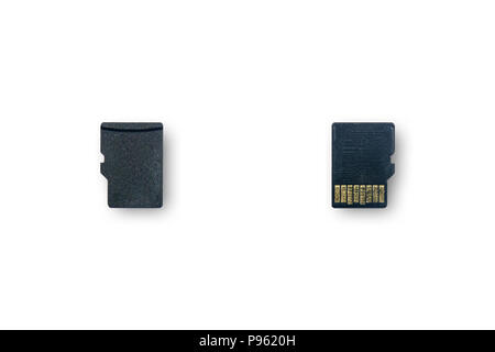 Micro CD card isolated on white background Stock Photo - Alamy