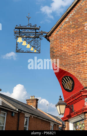 Five bells pub sign Stock Photo - Alamy