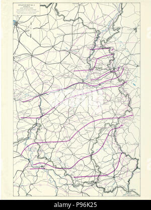 France World War 2 Map - Situation Map No. 2 - Evreux - Paris - August ...