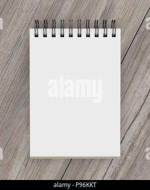 White spiral notepad isolated on white background. Include clipping ...